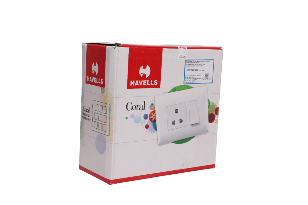 havells 18 modular coral plate / Wall Plate (White) – Amar Machinery ...