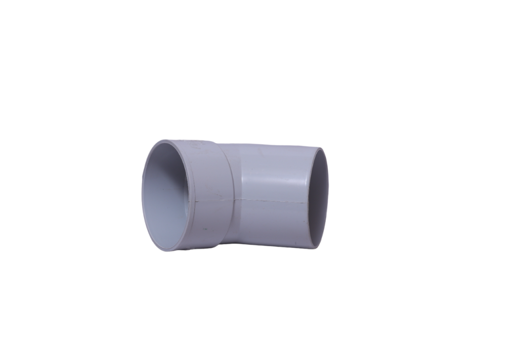 110 mm bend 45* ( half bend ) solvent weld, swr , shu bend finolex ...