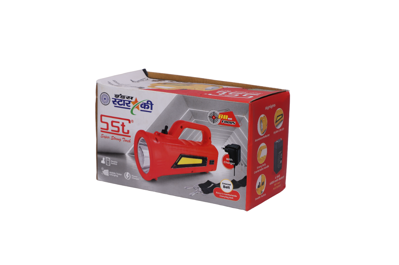 super strong torch ( sst ) 4 volt with charger , (emergency torch ...